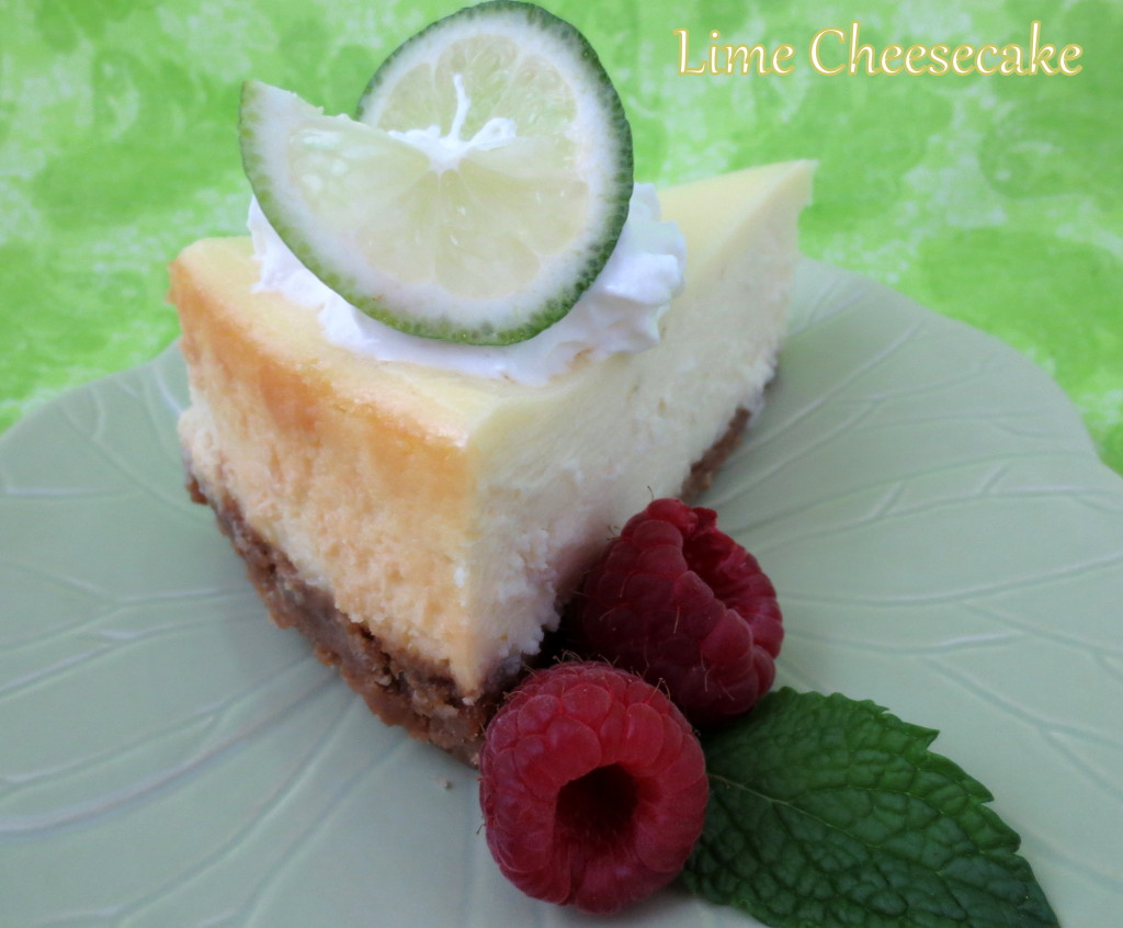 Secret Ingredient Lime Cheesecake - Cinnamon and Sugar