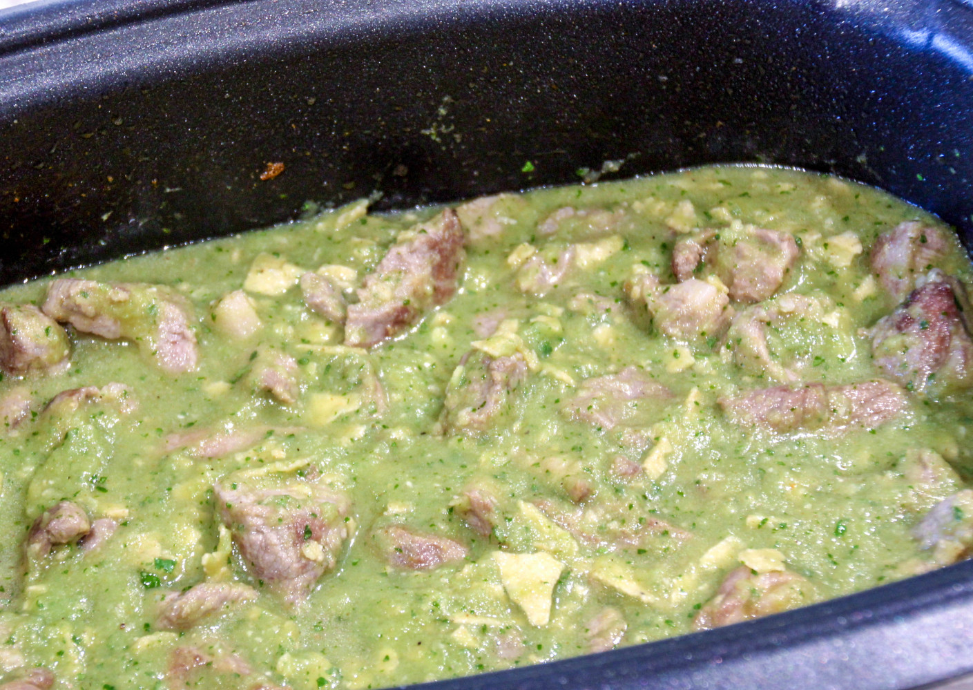 Slow Cooker Pork Chile Verde - Cinnamon and Sugar