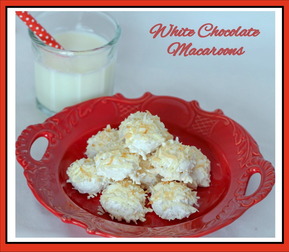 White Chocolate Macaroons - Cinnamon and Sugar