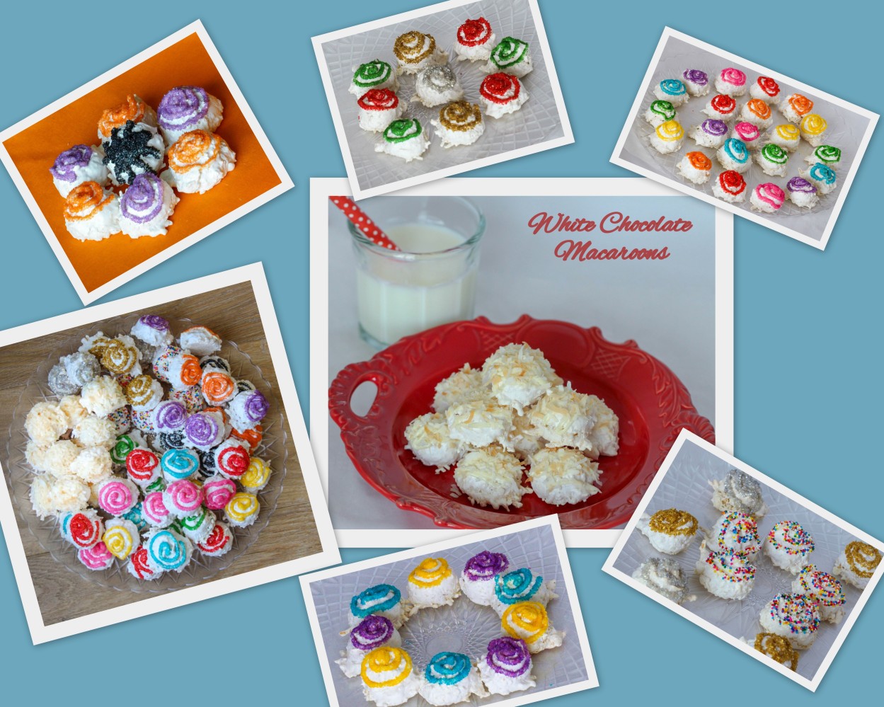 White Chocolate Macaroons - Cinnamon and Sugar