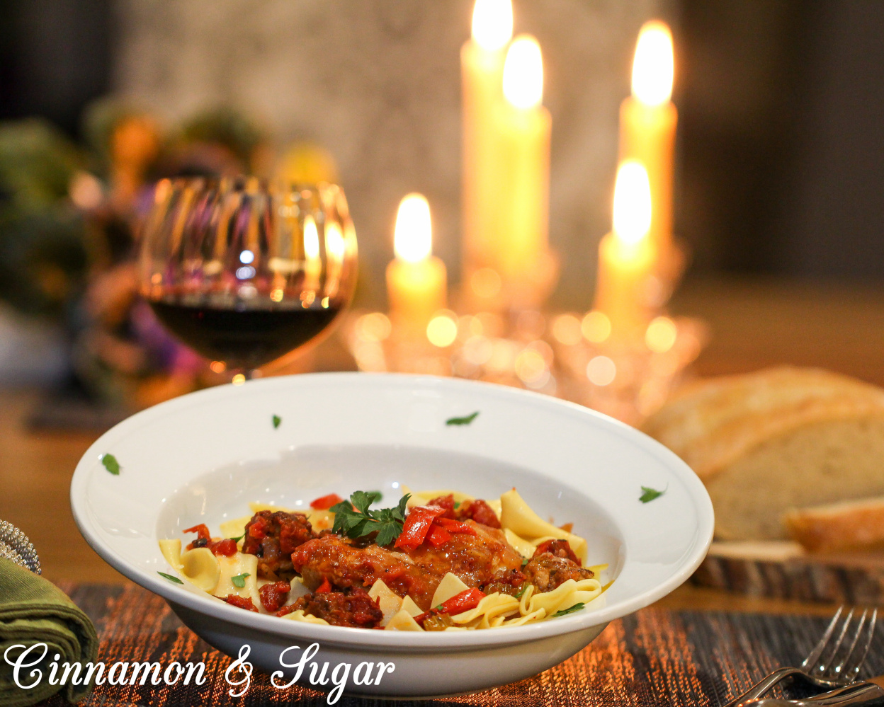 Caprice's Chicken Cacciatore - Cinnamon and Sugar