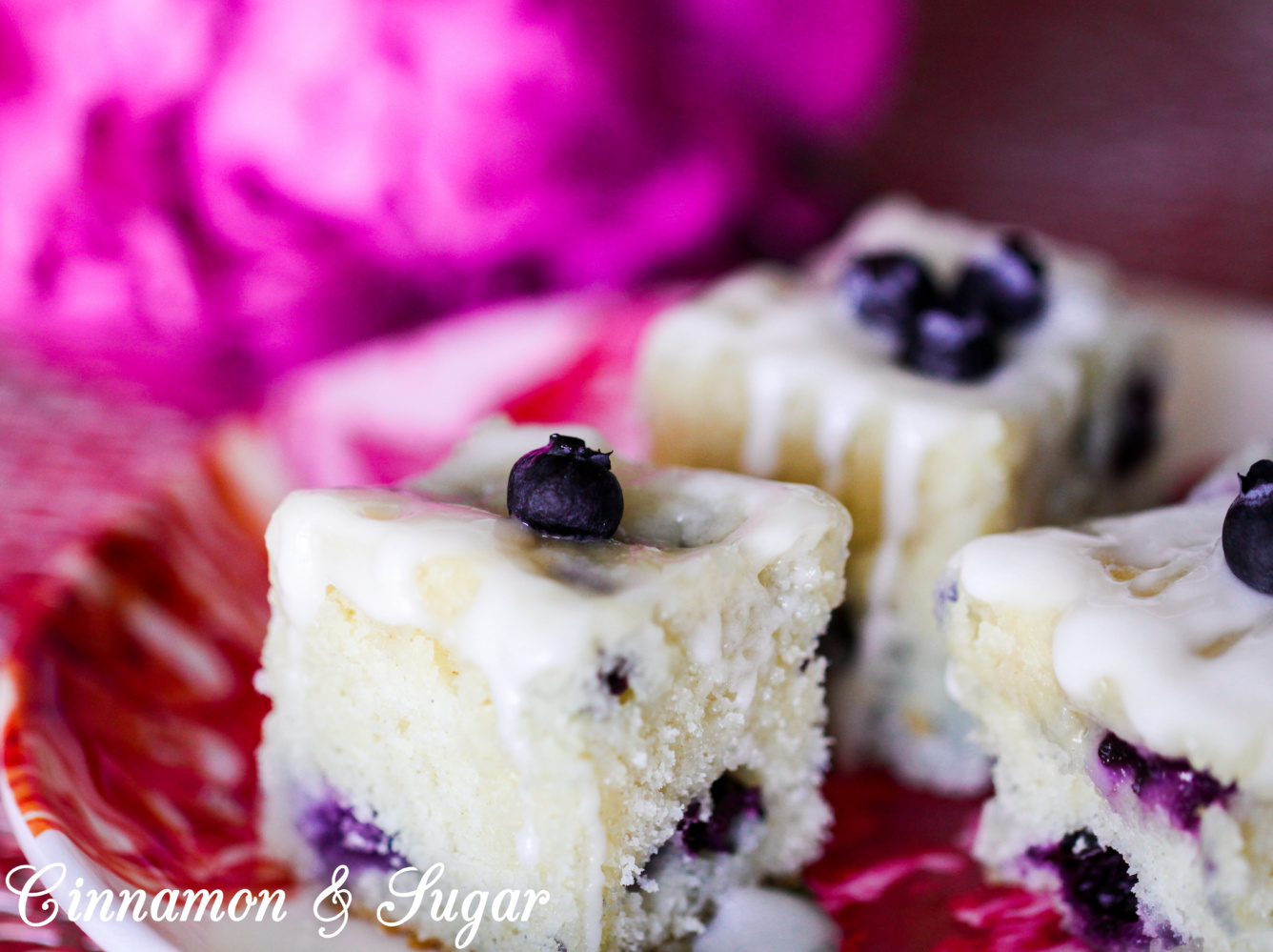 Blueberry Muffin Bars - Cinnamon and Sugar