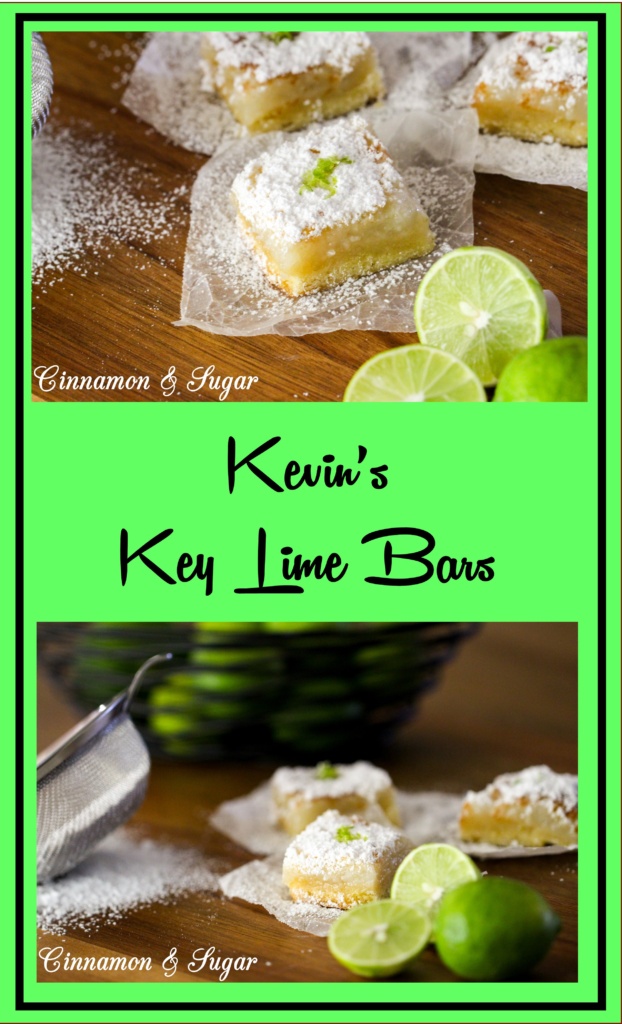 Kevin's Key Lime Bars - Cinnamon and Sugar