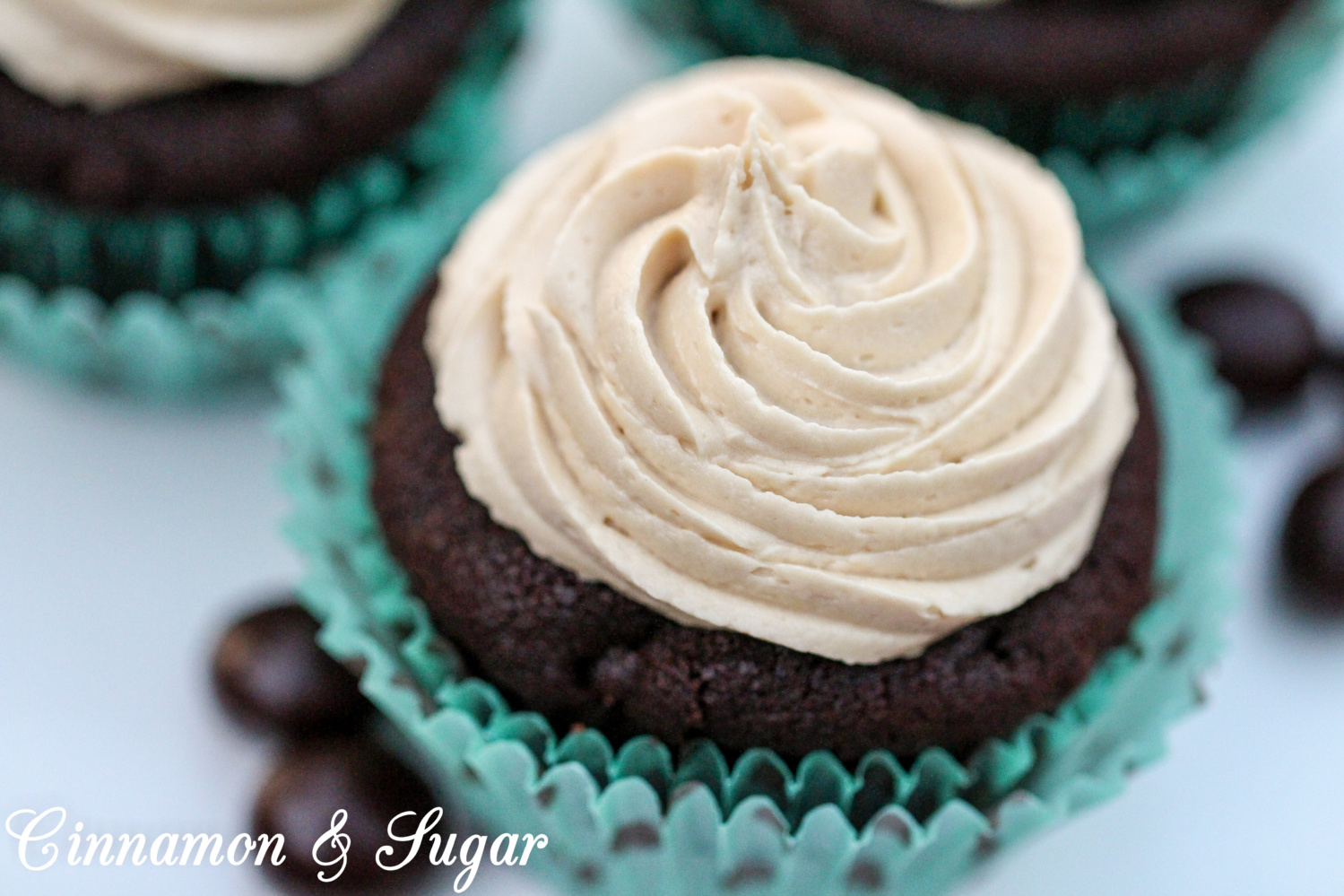 Double-Chocolate Espresso Cupcakes - Cinnamon and Sugar