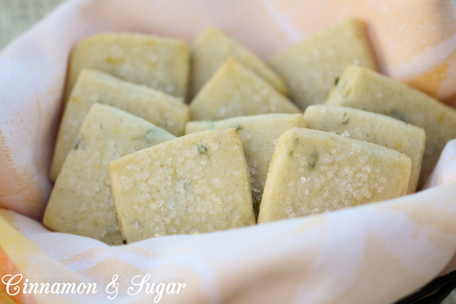 Lemon Thyme Cookies - Cinnamon and Sugar