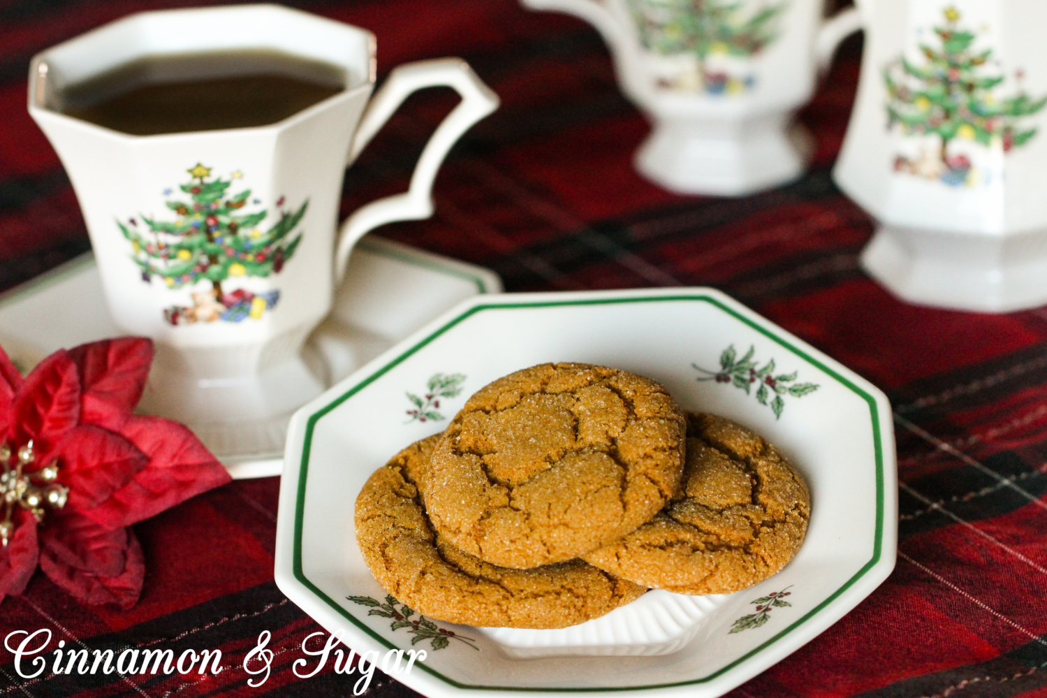 Vicki's Molasses Spice Cookies - Cinnamon and Sugar
