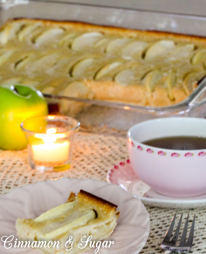 Apple Kootchy-Kootchy-Koo Kuchen - Cinnamon and Sugar