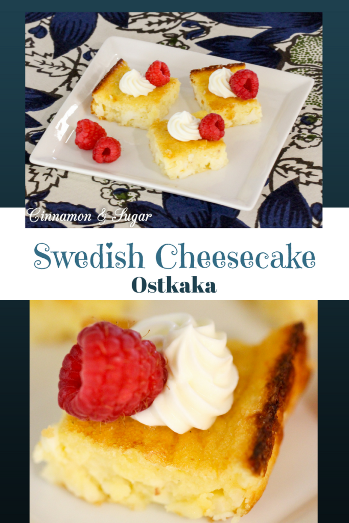 Swedish Cheesecake - Ostkaka - Cinnamon and Sugar