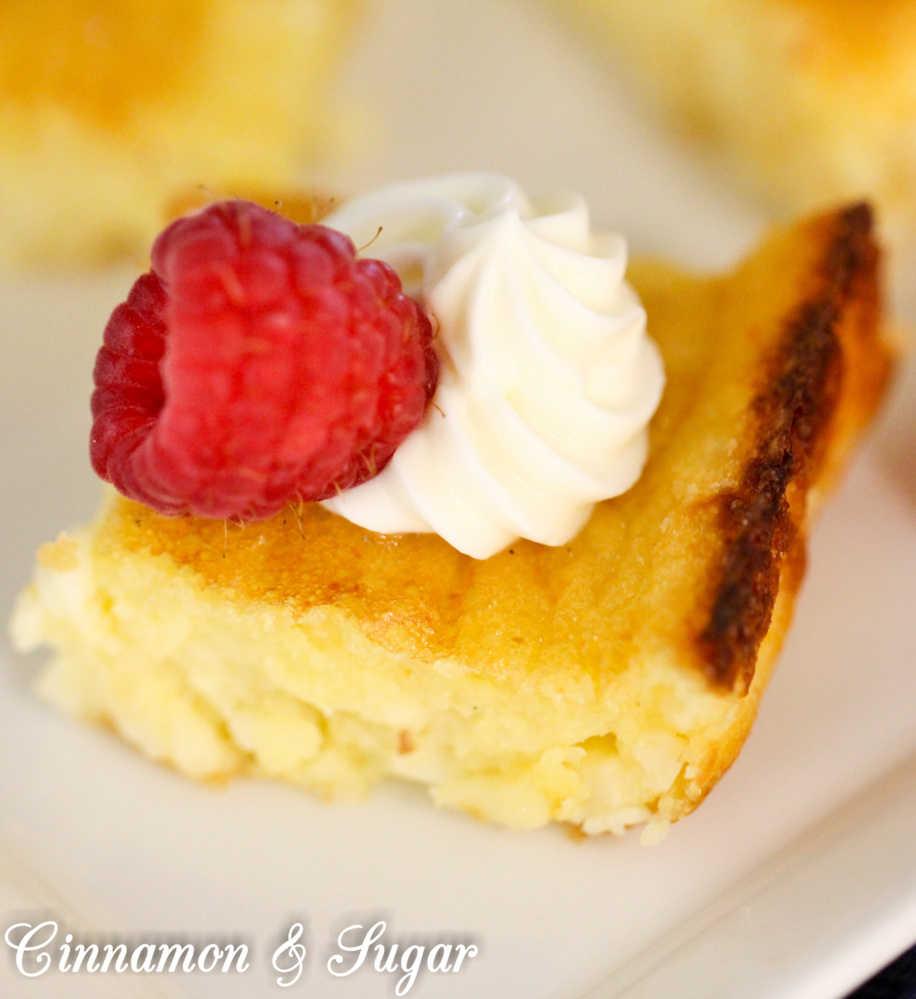 Swedish Cheesecake - Ostkaka - Cinnamon and Sugar