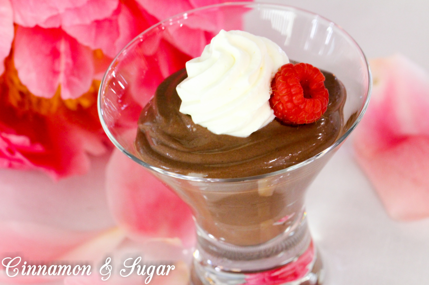 No-Cook Dark Chocolate Mousse - Cinnamon and Sugar