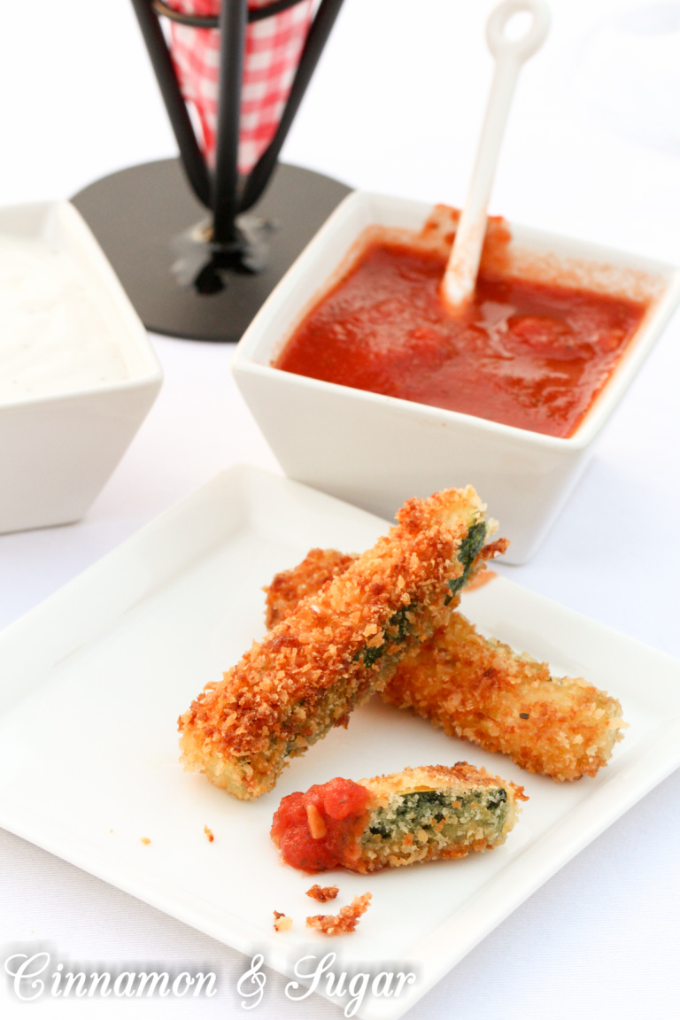 Crispy Zucchini Strips - Cinnamon and Sugar