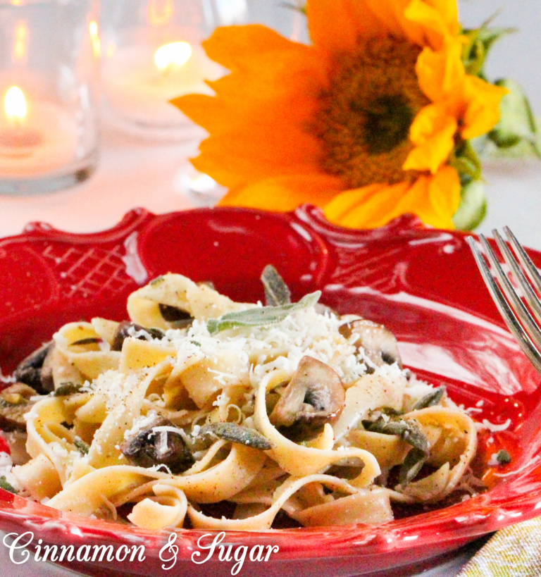Tagliarini Pasta with Brown Butter, Sage, and Porcini Mushrooms ...