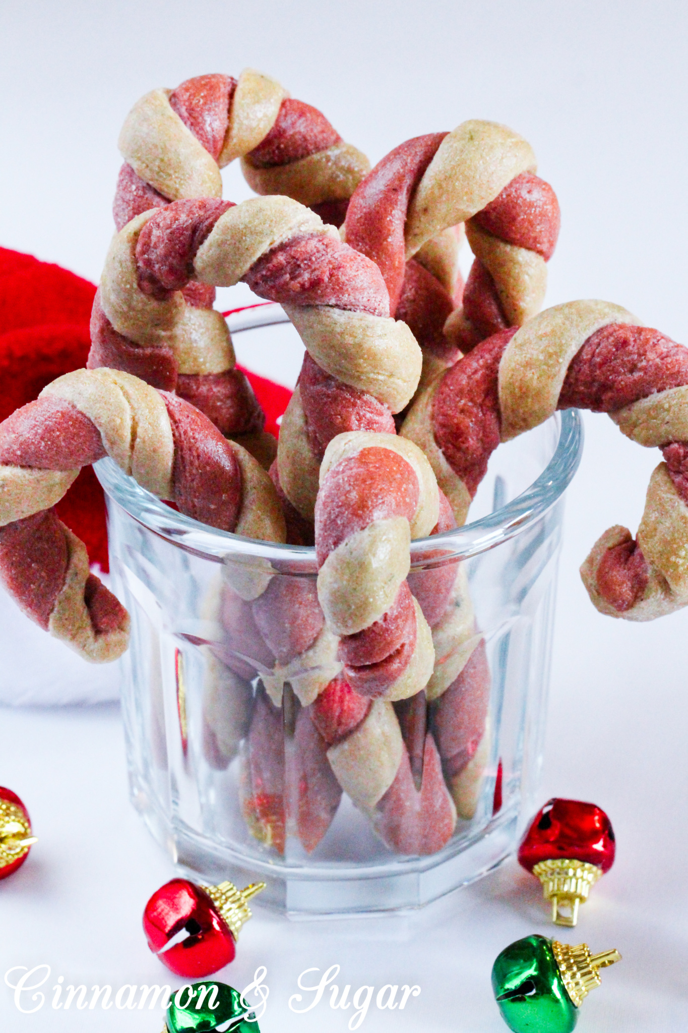 Pupper-Mint Candy Cane Twists - Cinnamon and Sugar