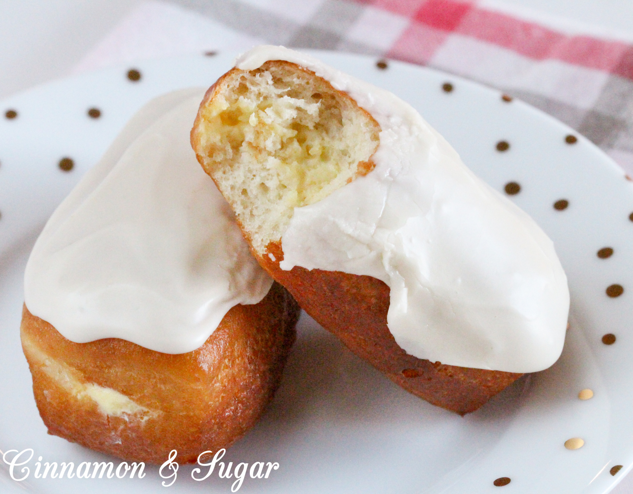 Cream-Filled Maple Bars - Cinnamon and Sugar
