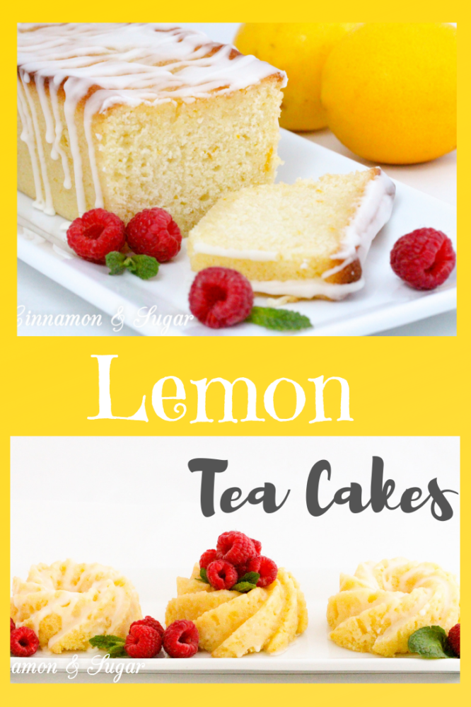 Lemon Tea Cakes - Cinnamon and Sugar
