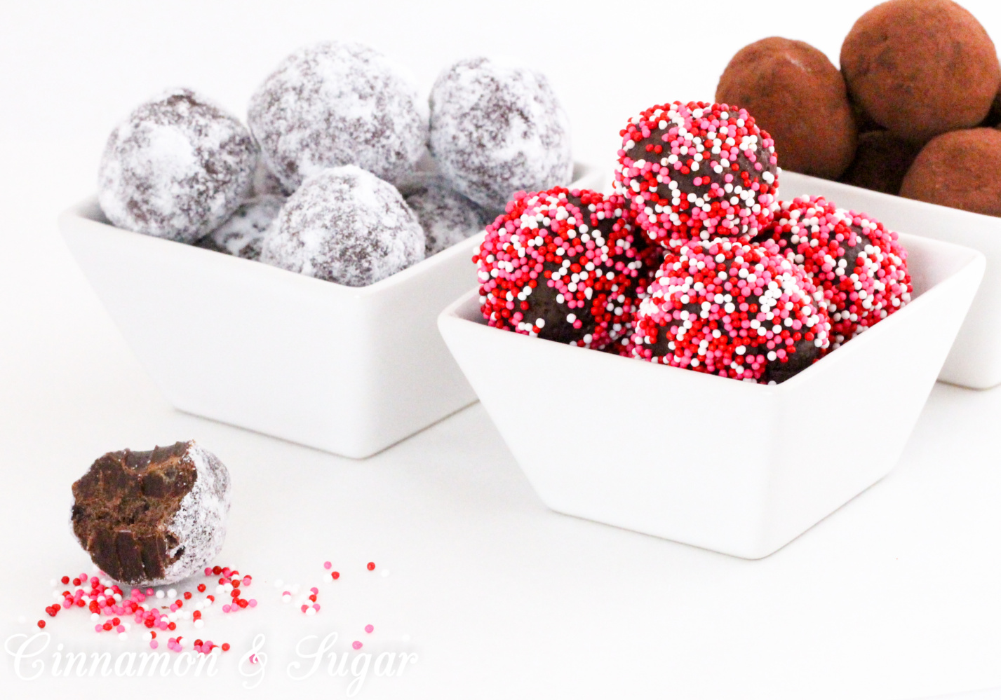 Spicy Chocolate Truffles - Cinnamon and Sugar