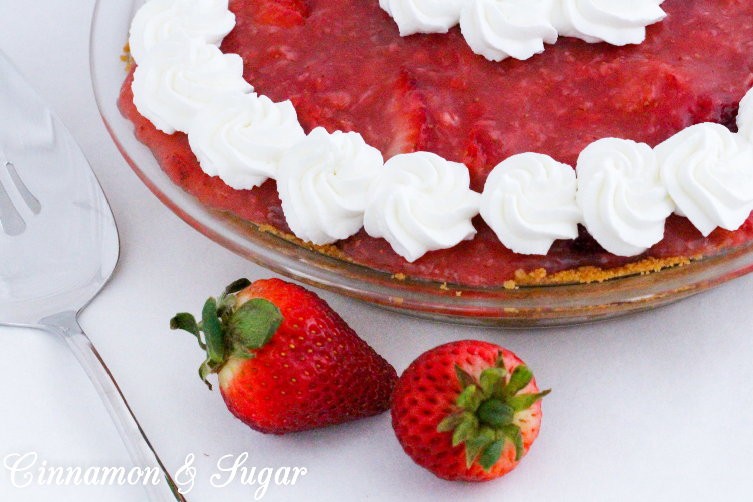Piled High Strawberry Pie - Cinnamon and Sugar