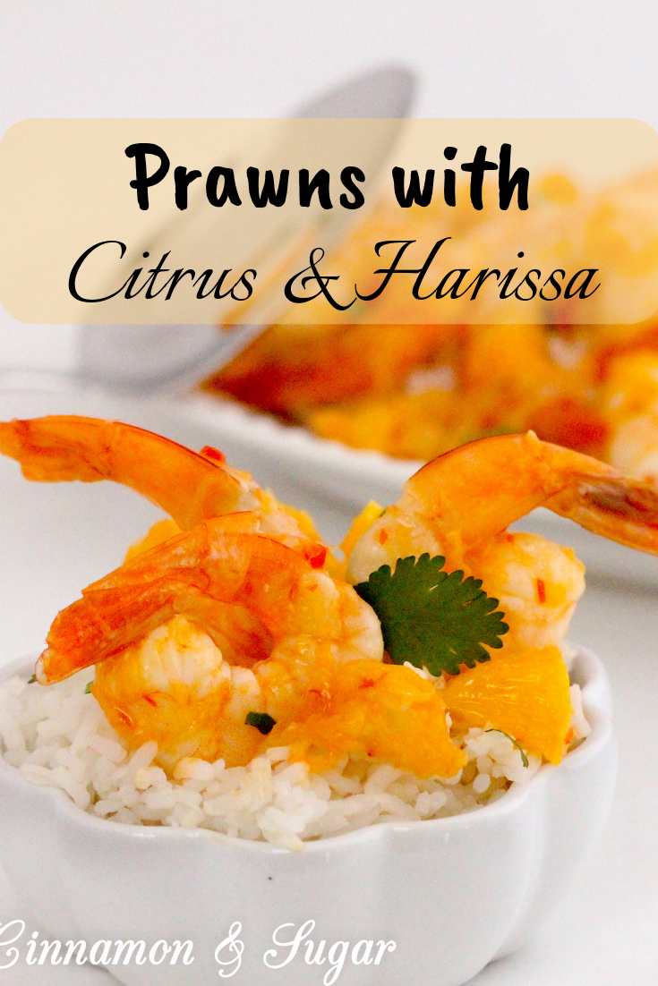 Spot Prawns with Citrus and Harissa - Cinnamon and Sugar