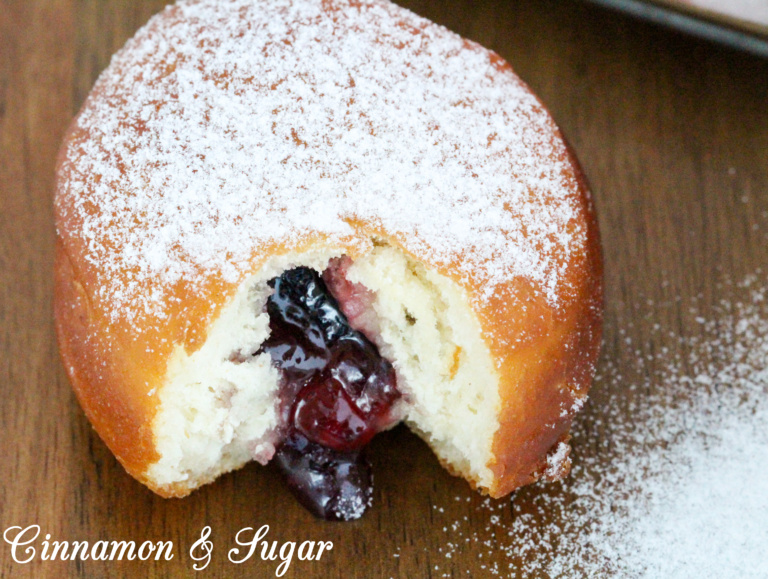 Jelly-Filled Donuts - Cinnamon and Sugar
