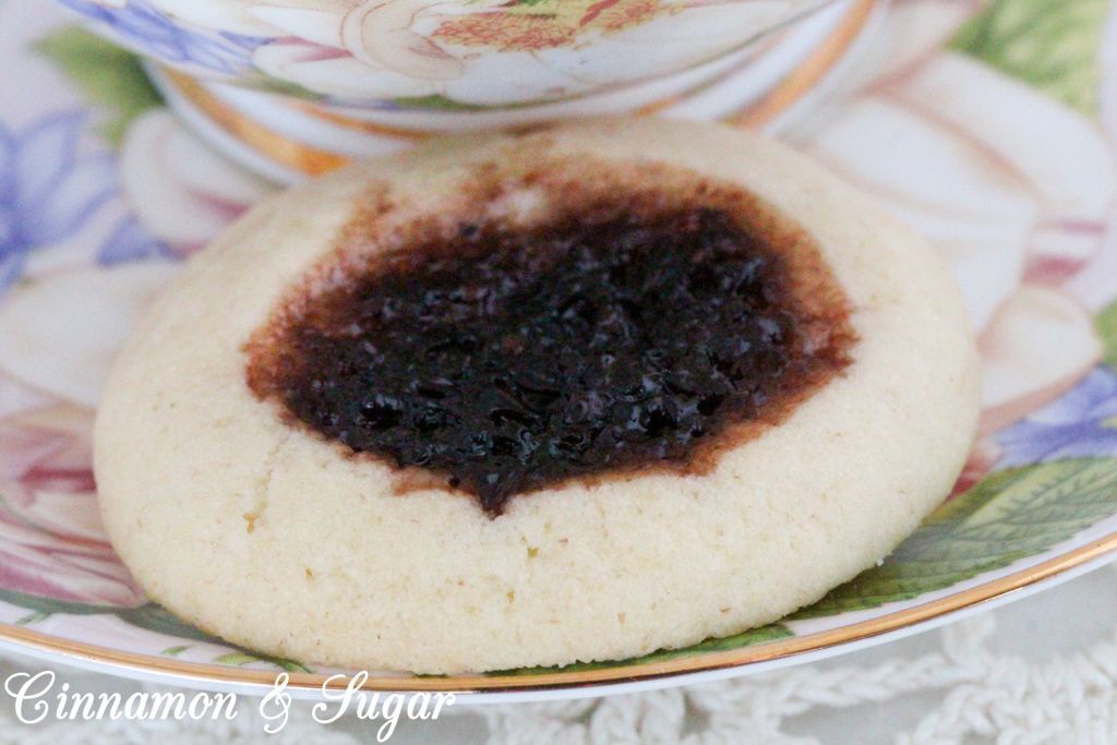 Mulberry Thumbprint Cookies - Cinnamon and Sugar