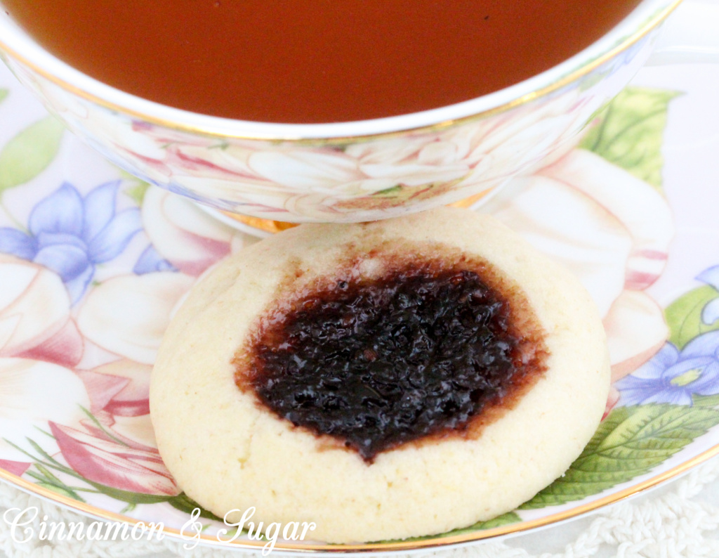 Mulberry Thumbprint Cookies - Cinnamon and Sugar