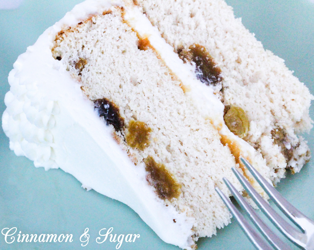 Ninette's Rum Raisin Cake with Rum Frosting - Cinnamon and Sugar
