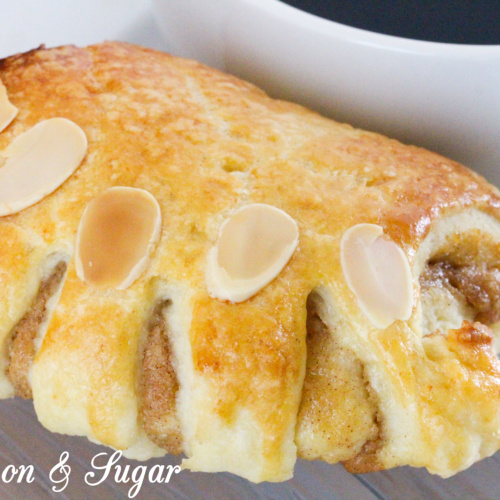 Almond Bear Claws - Cinnamon and Sugar