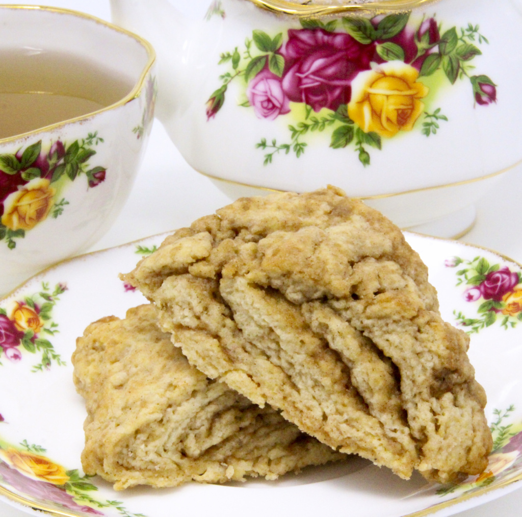 Cinnamon Swirl Scones - Cinnamon and Sugar