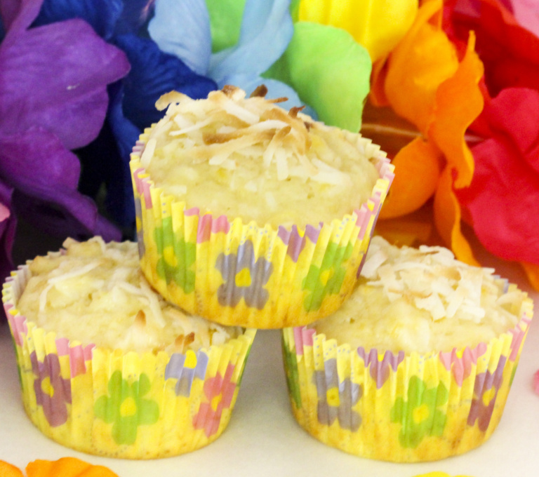 Tropical Pineapple Muffins - Cinnamon and Sugar