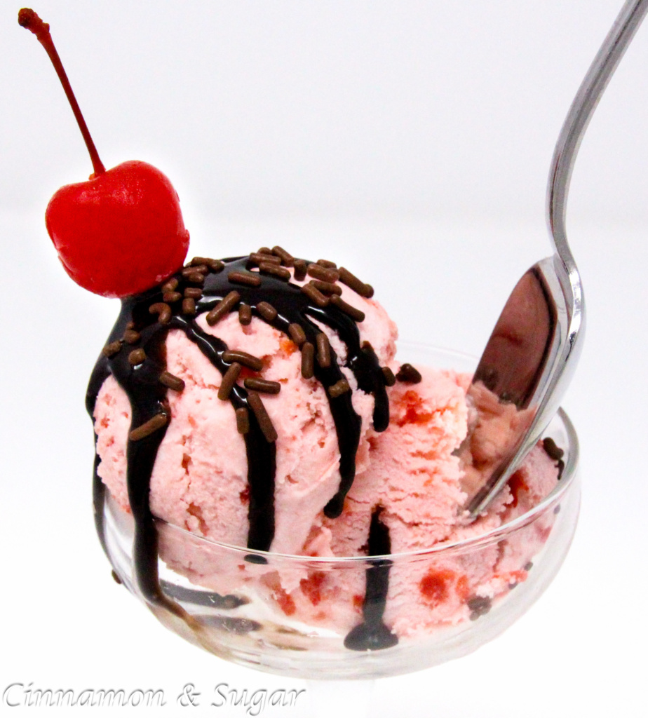 Cheery Cherry "Do-it-Yourself" Pickle Jar Ice Cream - Cinnamon and Sugar