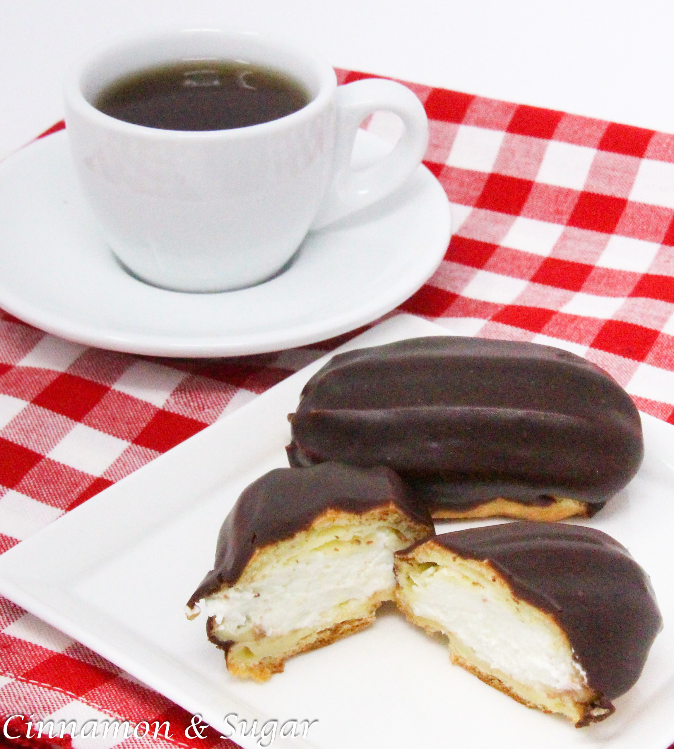 Easy-Peasy Chocolate Eclairs - Cinnamon and Sugar