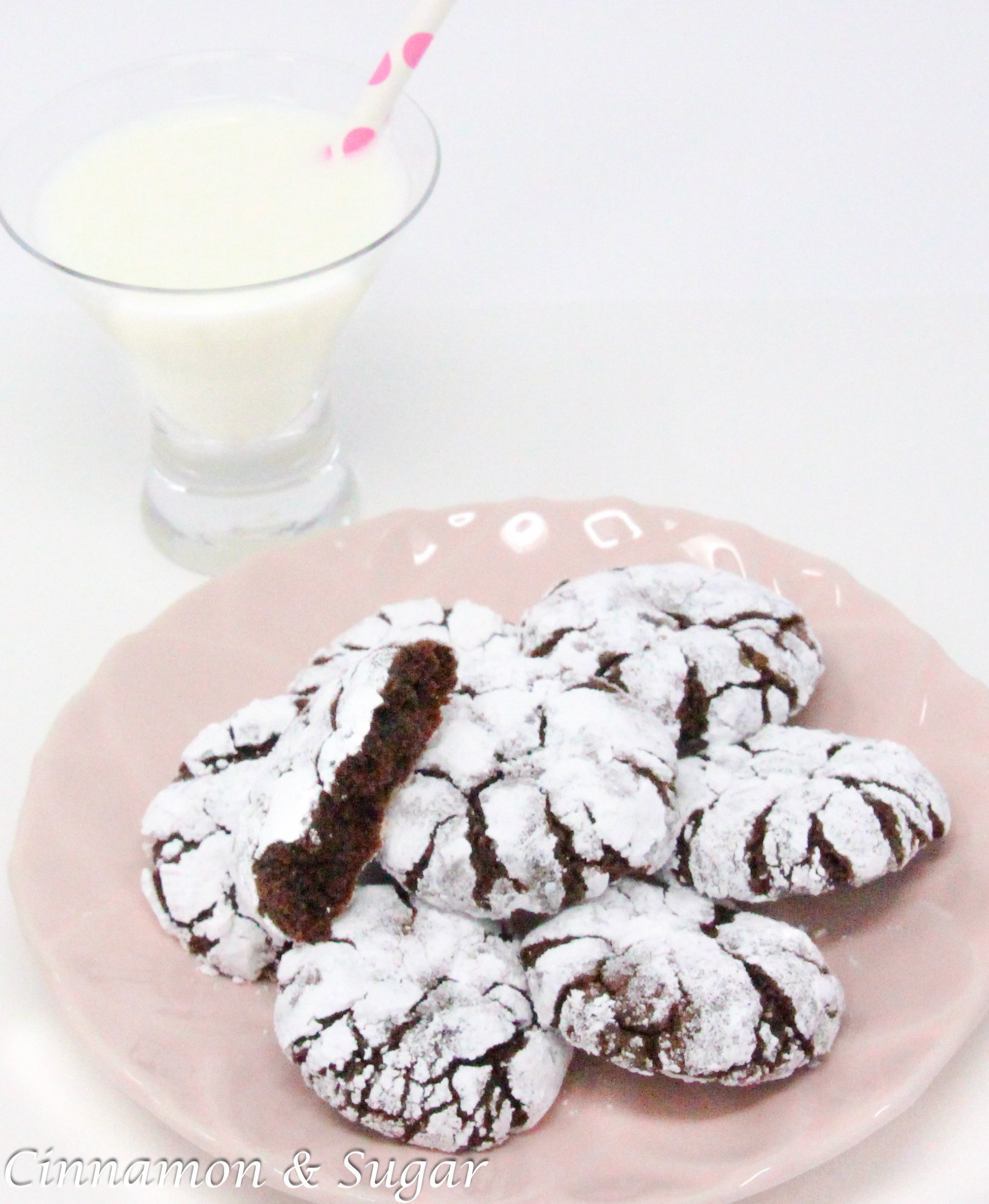 Chocolate Crinkles - Cinnamon and Sugar