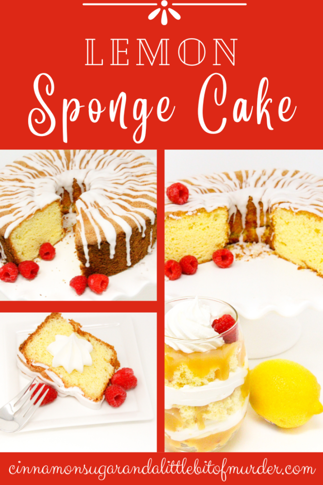 Nero Wolfe's Lemon Sponge Cake - Cinnamon and Sugar