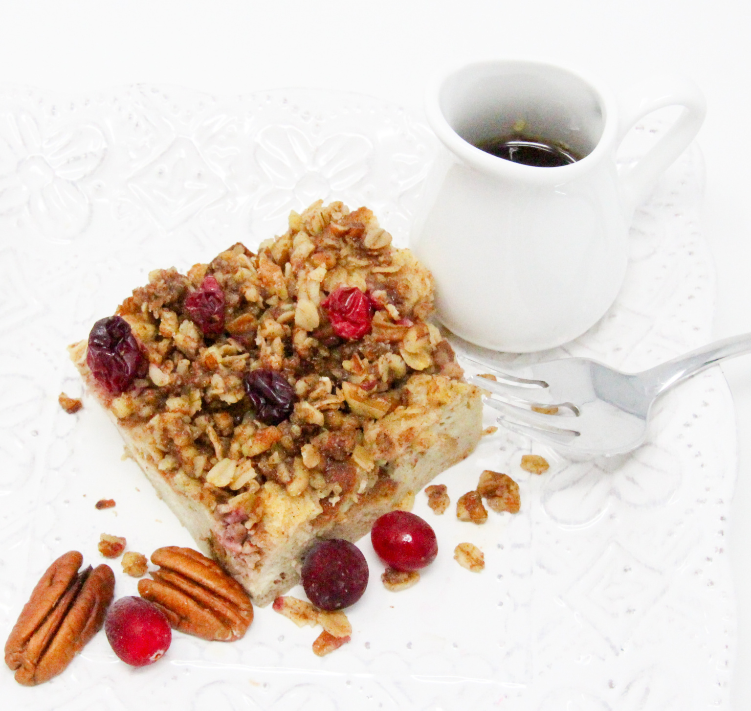 Overnight Cranberry French Toast Casserole - Cinnamon and Sugar