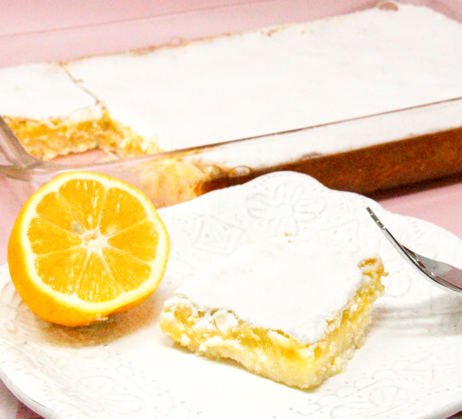 Lemon Squares - Cinnamon and Sugar