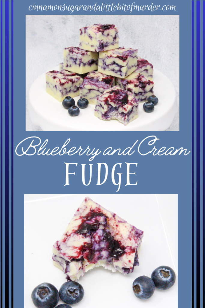 Bailey's Blueberry-and-Cream Fudge - Cinnamon and Sugar