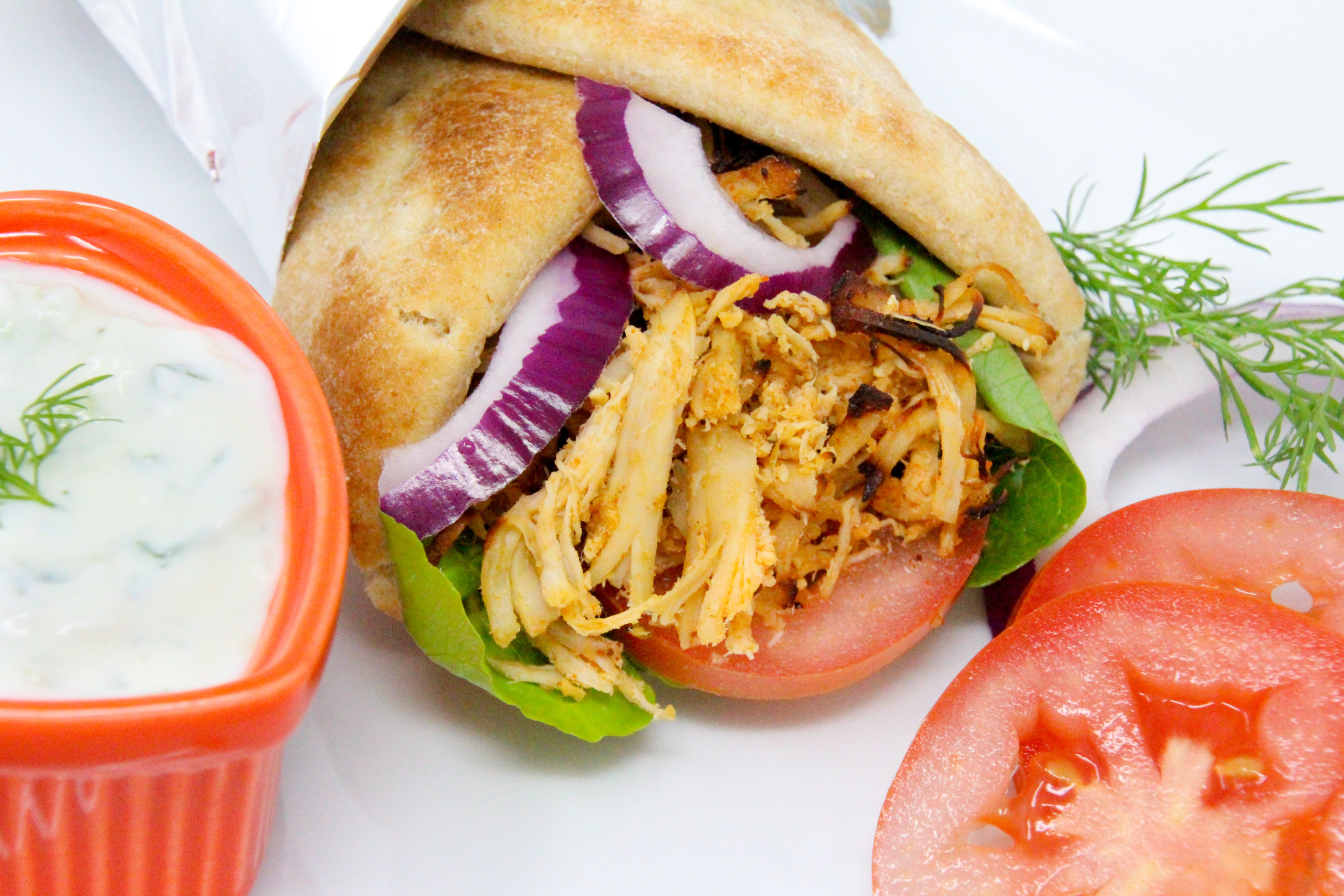 Chicken Gyros with Tzatziki Sauce - Cinnamon and Sugar