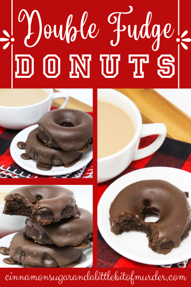 Double Fudge Donuts with Fudge Frosting - Cinnamon and Sugar