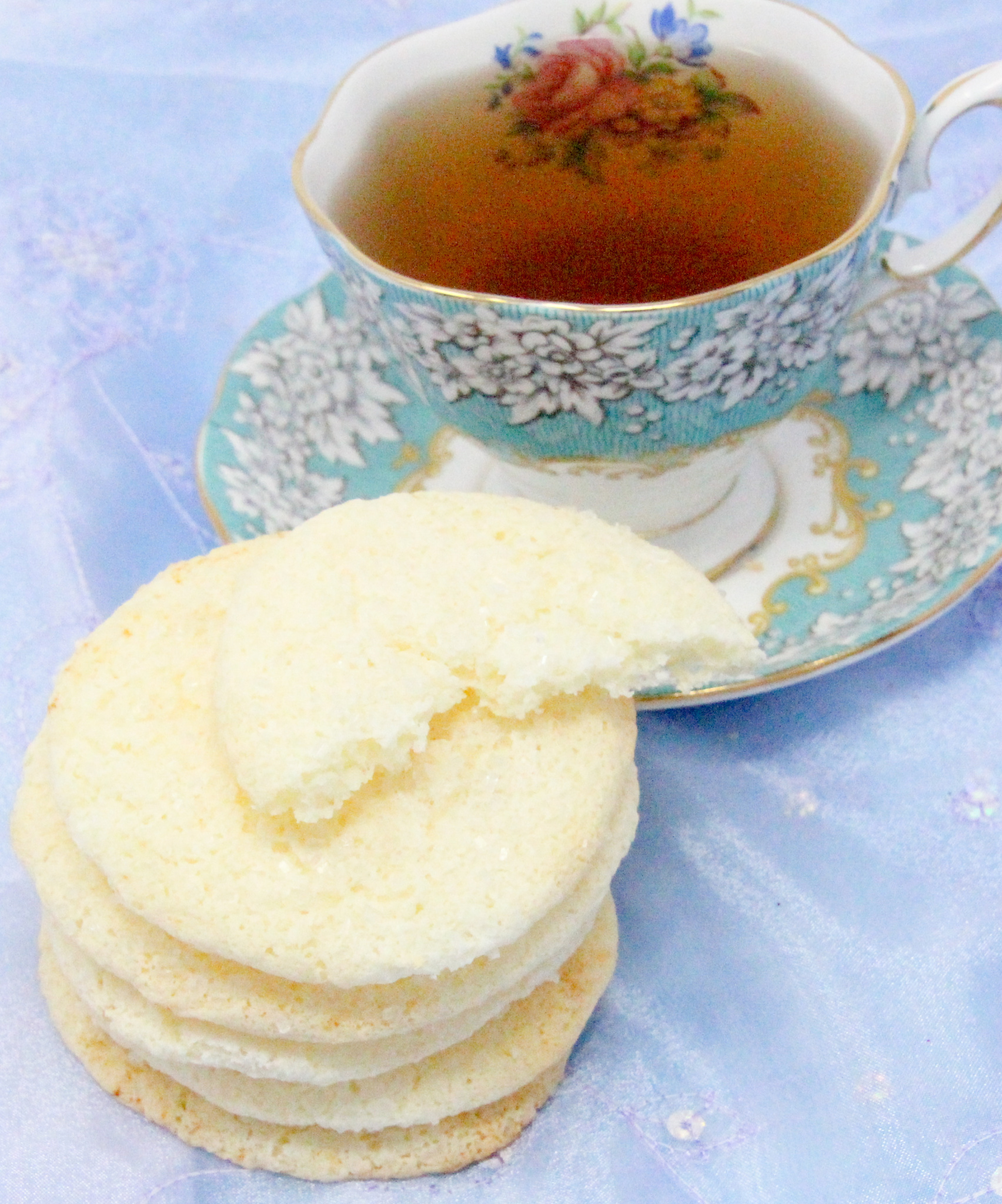 Sparkling Angel Cookies - Cinnamon and Sugar