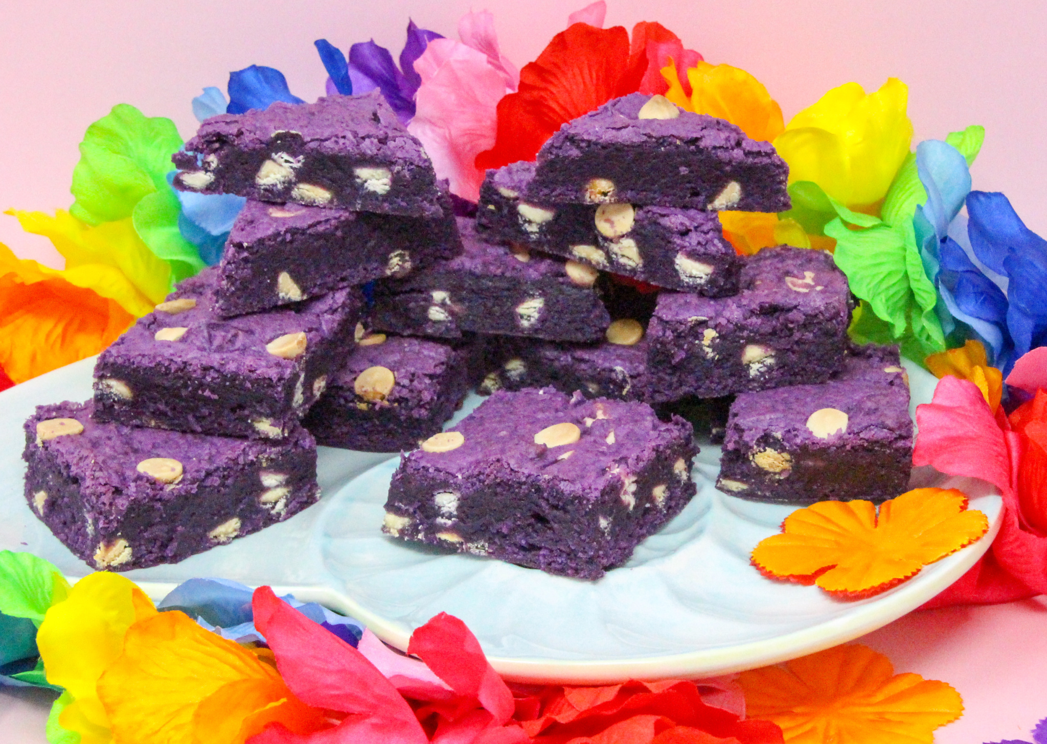 Ube Blondies - Cinnamon and Sugar