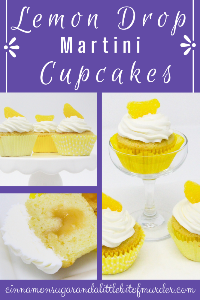 Lemon Drop Martini Cupcakes - Cinnamon and Sugar