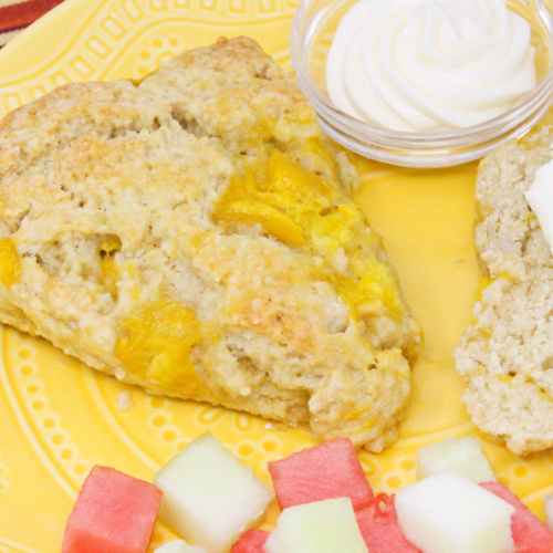 Mango Scones with Cream Cheese Frosting - Cinnamon and Sugar