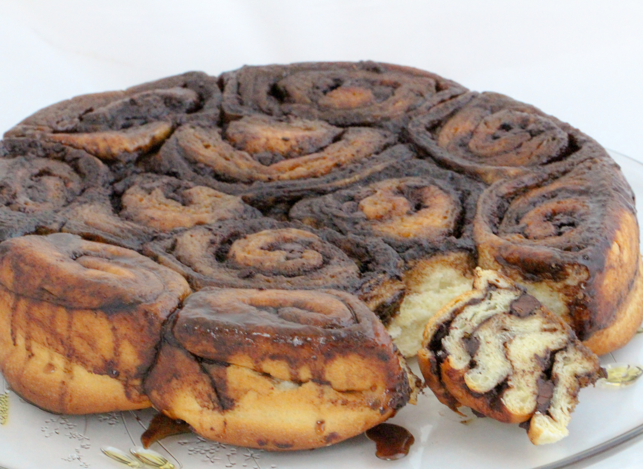 Triple Chocolate Rolls - Cinnamon and Sugar